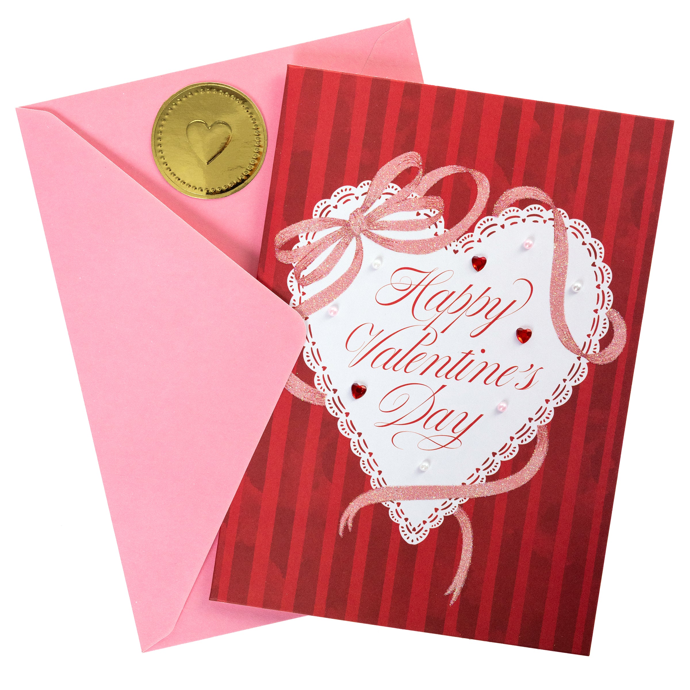 Lace Heart Valentine's Day Handmade Card – Graphique de France