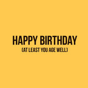 Age Only Matters Birthday Card – Graphique de France