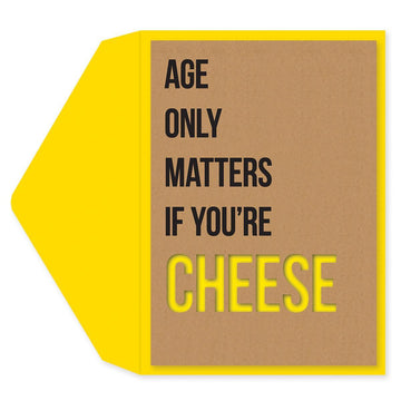 Age Only Matters Birthday Card – Graphique de France