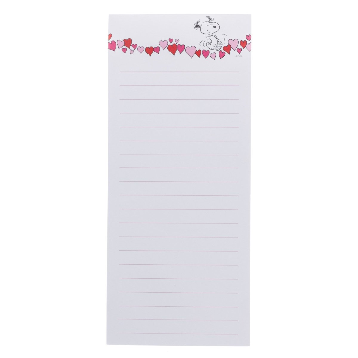 Snoopy Jot It Down Magnetic Notepad | White & Pink | 100 Sheets ...