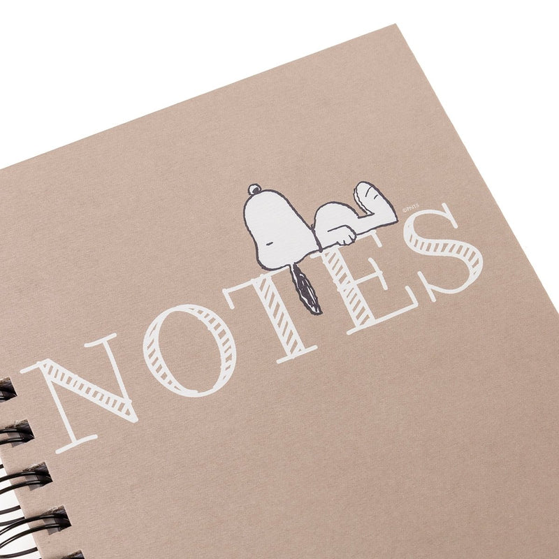 Snoopy Laying Spiral Journal | Taupe Hardcover | 160 Lined Pages ...