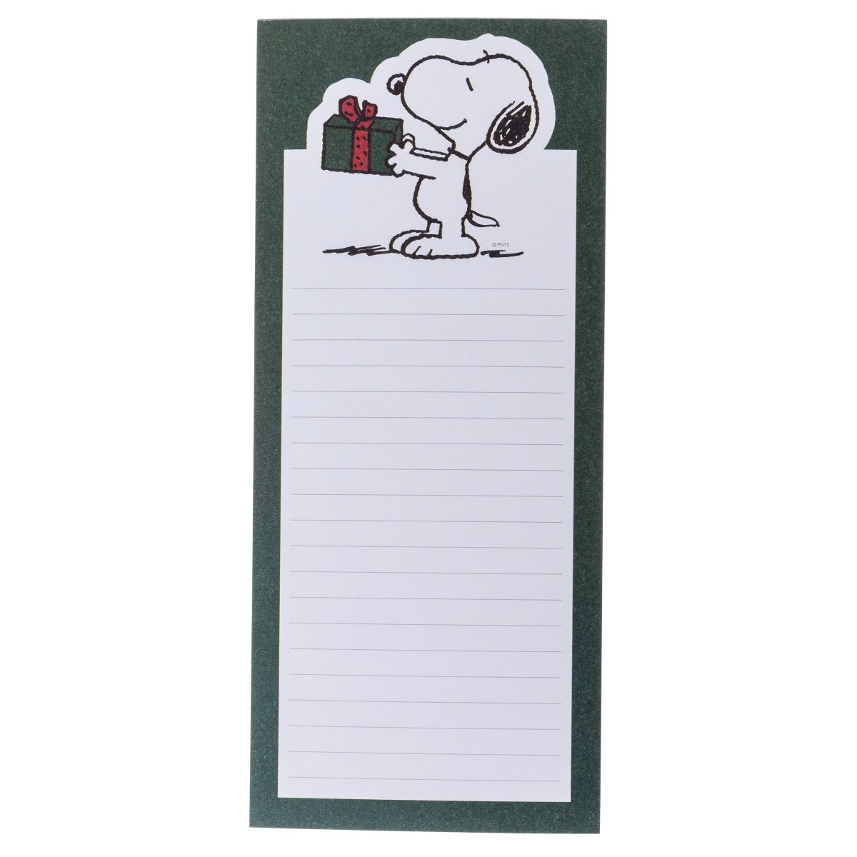 Snoopy Present Holiday Magnetic Notepad | Green & White | 100 Sheets ...