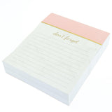 Blush Pink Jotter Notepad | White & Gold | 250 Sheets – Graphique de France
