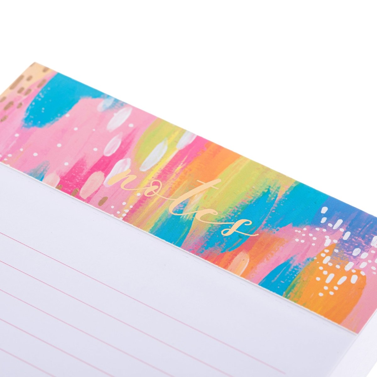 Ettavee Brushstrokes Jotter Notepad | White & Multicolor | 250 Sheets ...