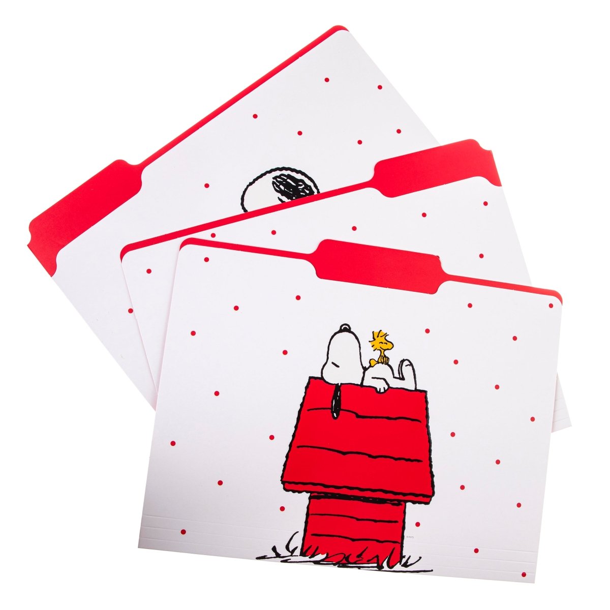 Snoopy File Folder Set | 9 ct | White & Red | Peanuts Collection ...