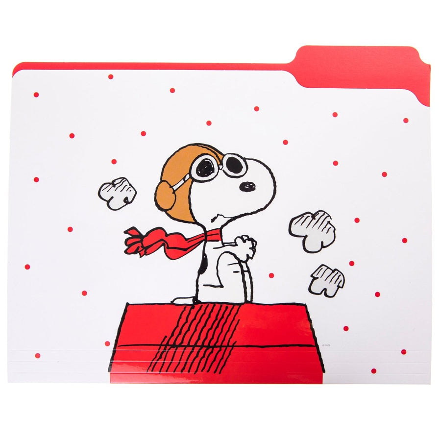 Snoopy File Folder Set | 9 ct | White & Red | Peanuts Collection ...