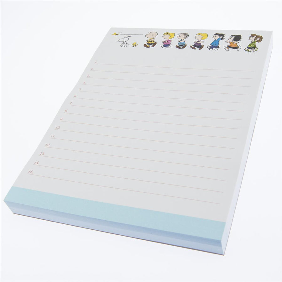 Peanuts Run Large Notepad | White | 150 Sheets | Numbered – Graphique ...